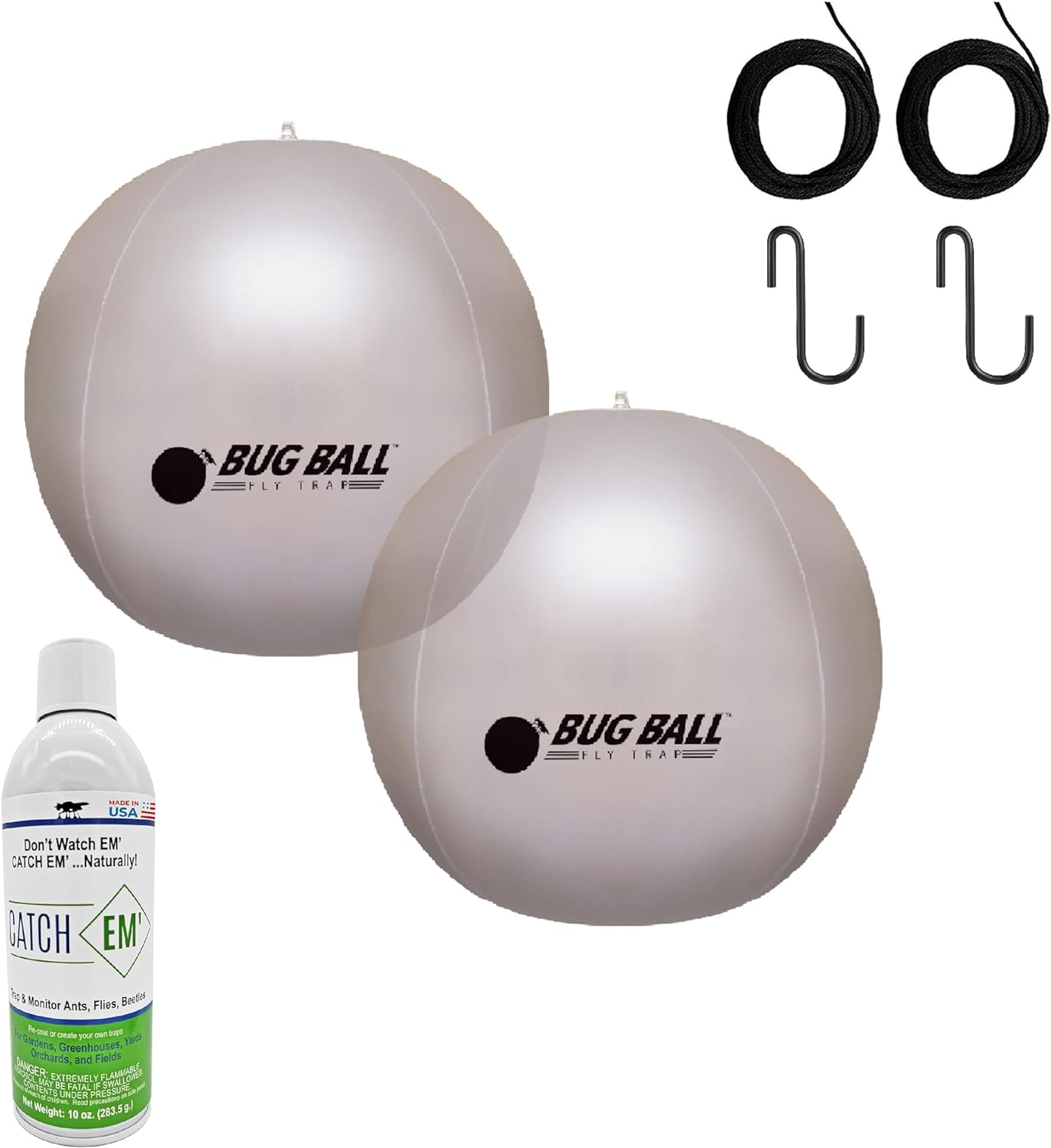 Bug Ball Mosquito Solar Light Ball 2 Pack Complete Kit